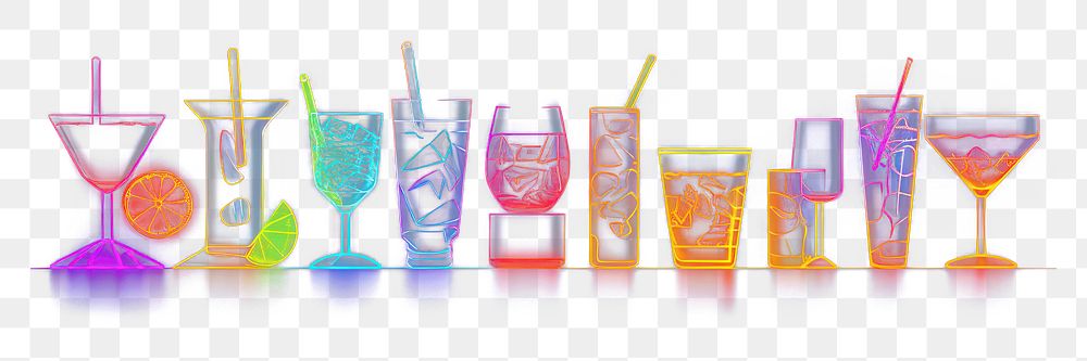 PNG Cocktails border glass drink | Premium PNG - rawpixel