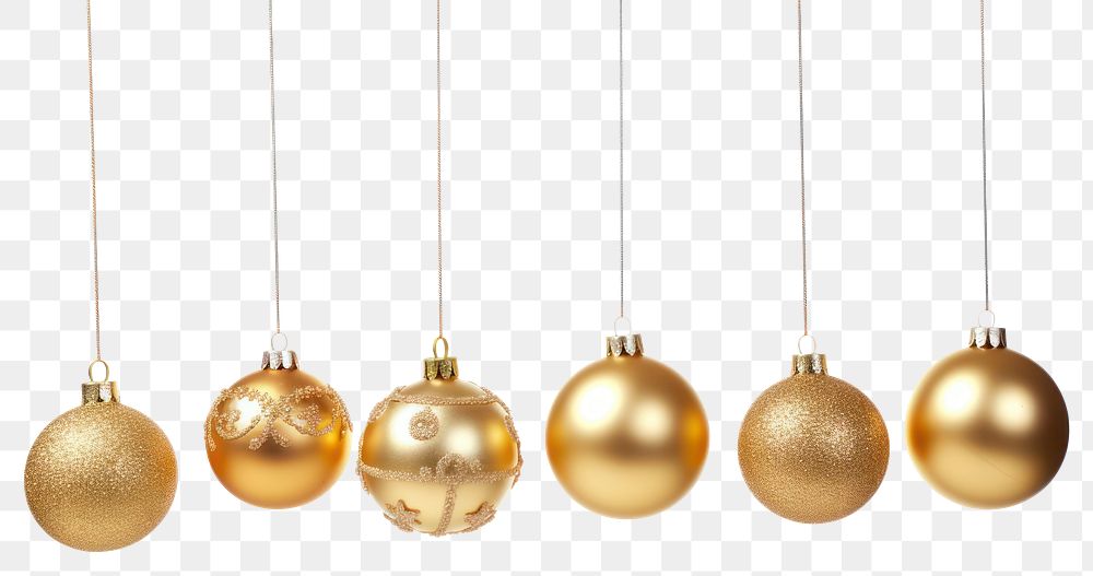 PNG Gold Christmas balls gold | Premium PNG - rawpixel