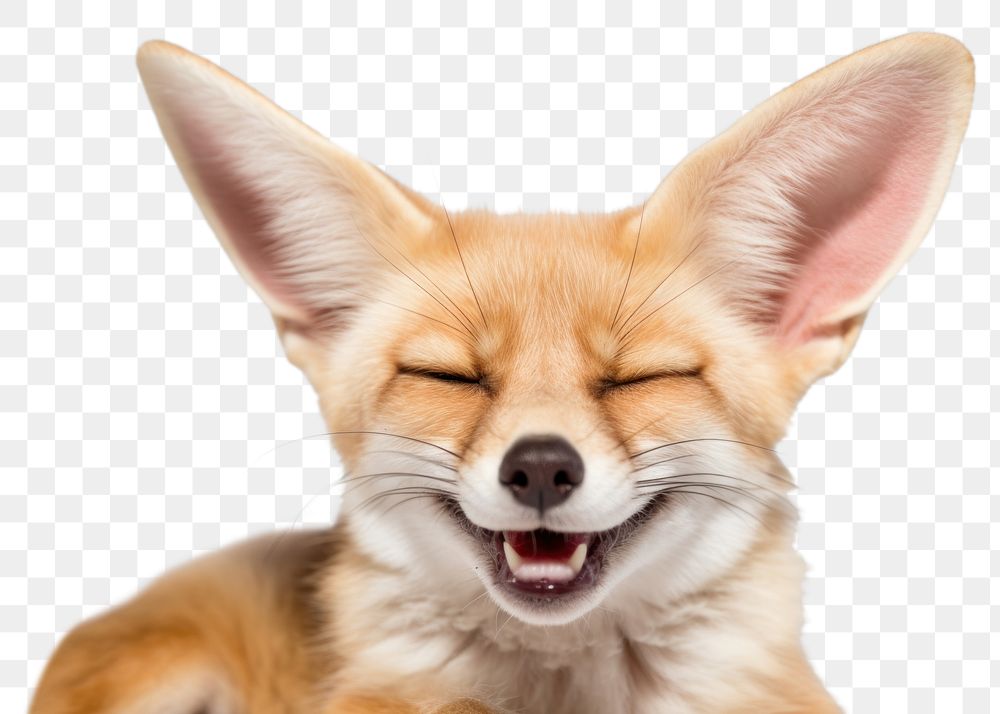 PNG Smiling fennec fox mammal | Premium PNG - rawpixel