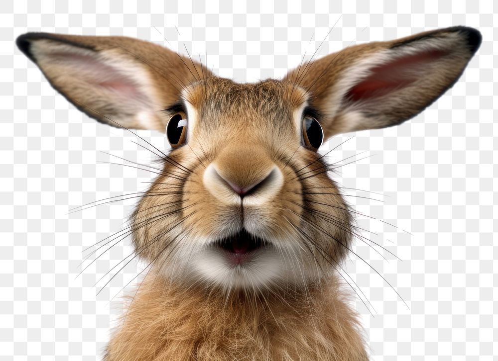PNG Smiling hare mammal animal | Free PNG - rawpixel