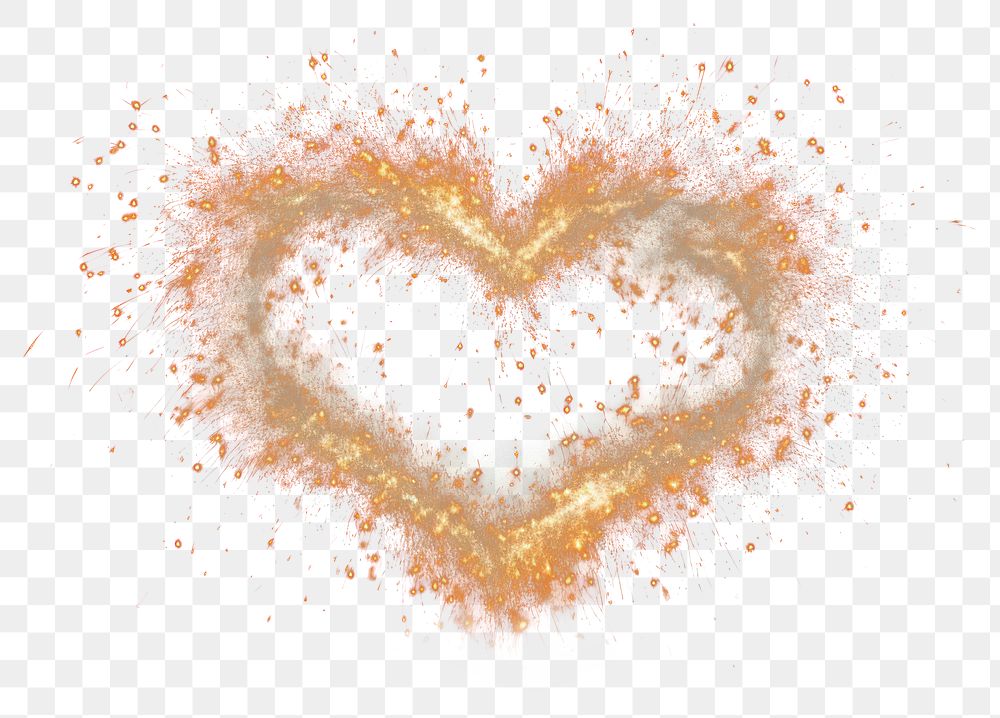 PNG Shape heart fireworks night | Free PNG - rawpixel