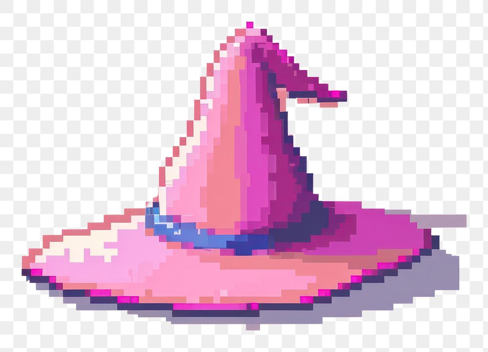 PNG Hat shape celebration pixelated. | Free PNG - rawpixel