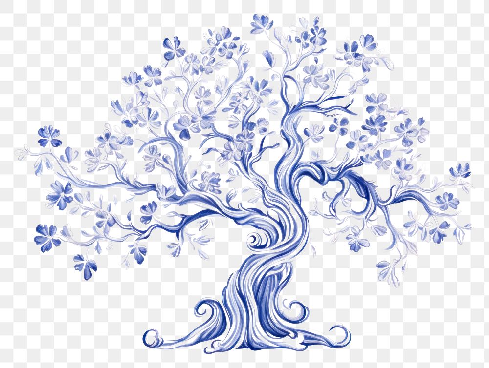 PNG Chinese tree pattern drawing | Premium PNG - rawpixel