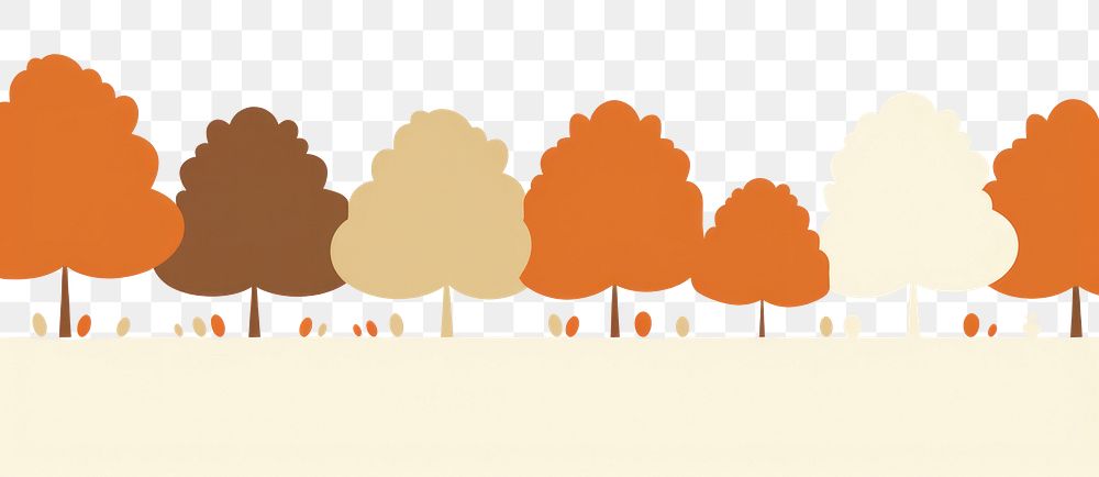PNG Illustration fall tree border | Free PNG - rawpixel