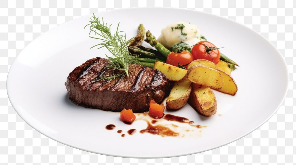 PNG beef steak plate table | Premium PNG - rawpixel