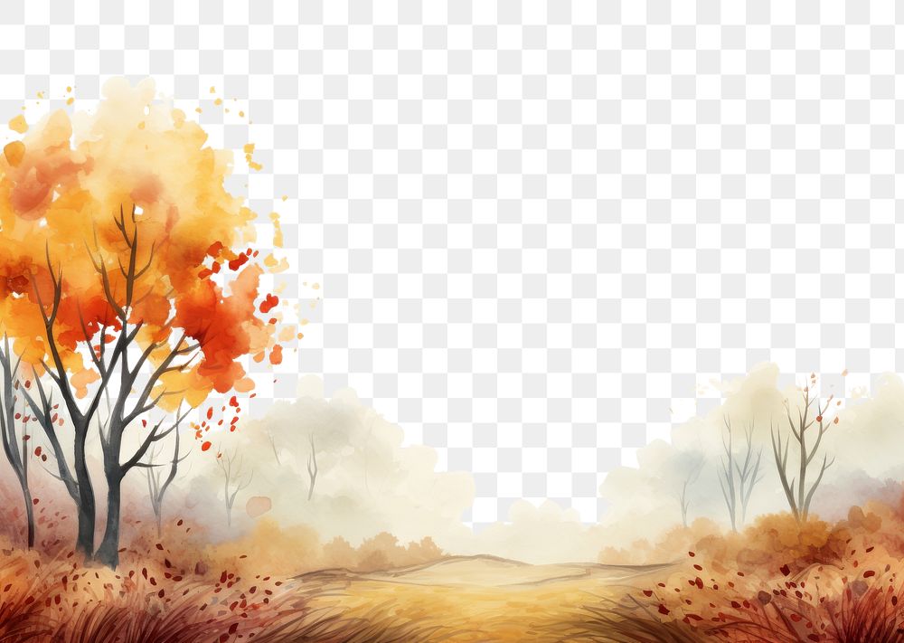PNG Autumn life landscape outdoors | Free PNG - rawpixel