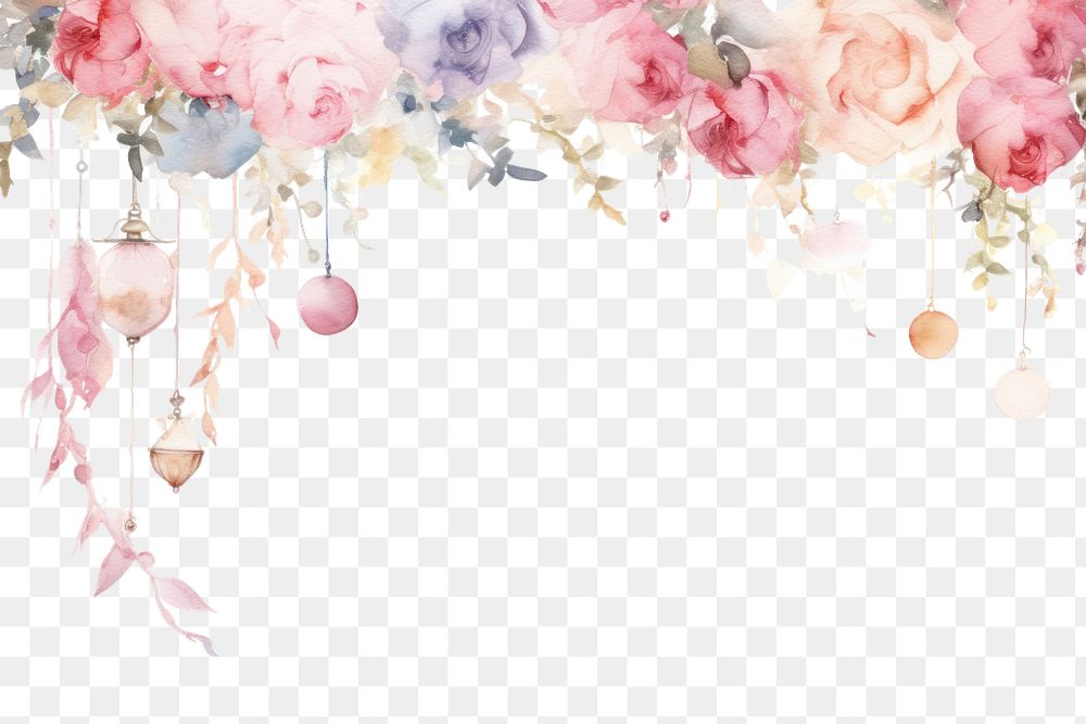 PNG Wedding elements border hanging | Premium PNG - rawpixel