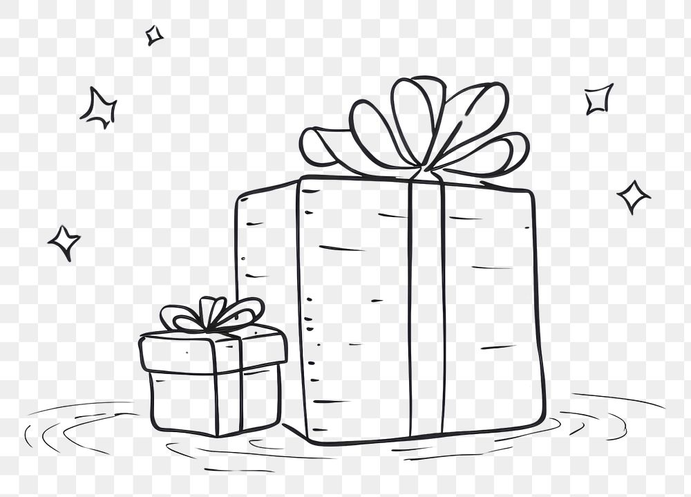 PNG Gift sketch drawing doodle. | Free PNG - rawpixel