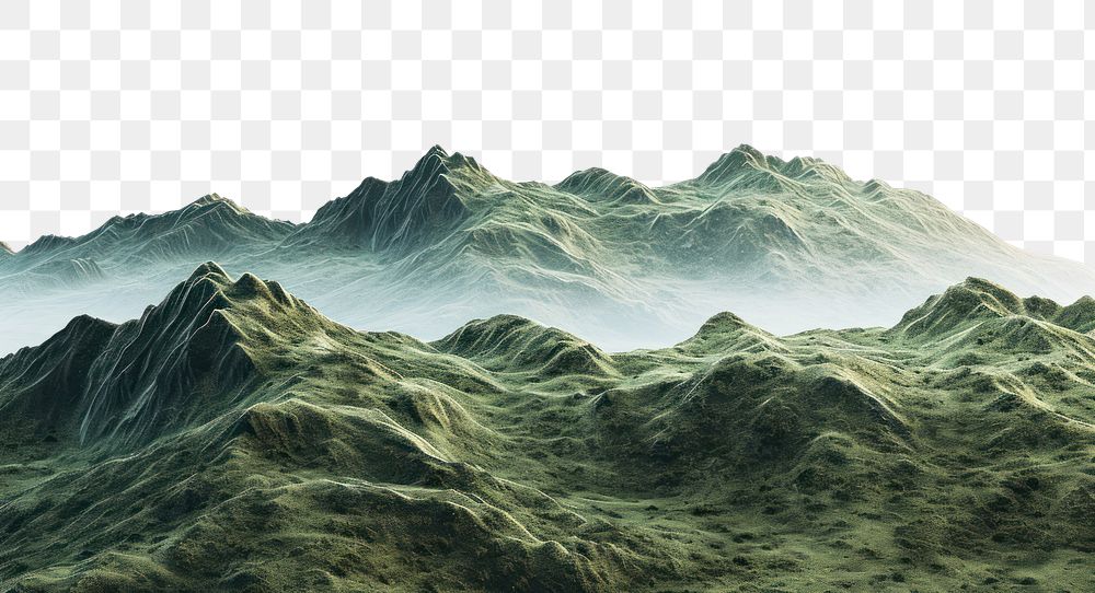 PNG Hill border nature landscape | Premium PNG - rawpixel