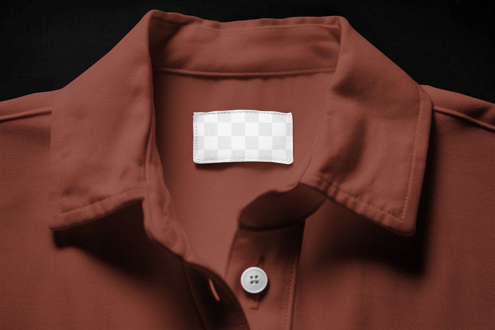Shirt label png transparent mockup | Free PNG - rawpixel
