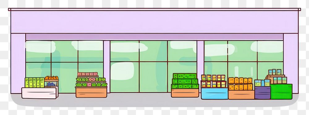 PNG Grocery store architecture supermarket | Premium PNG - rawpixel