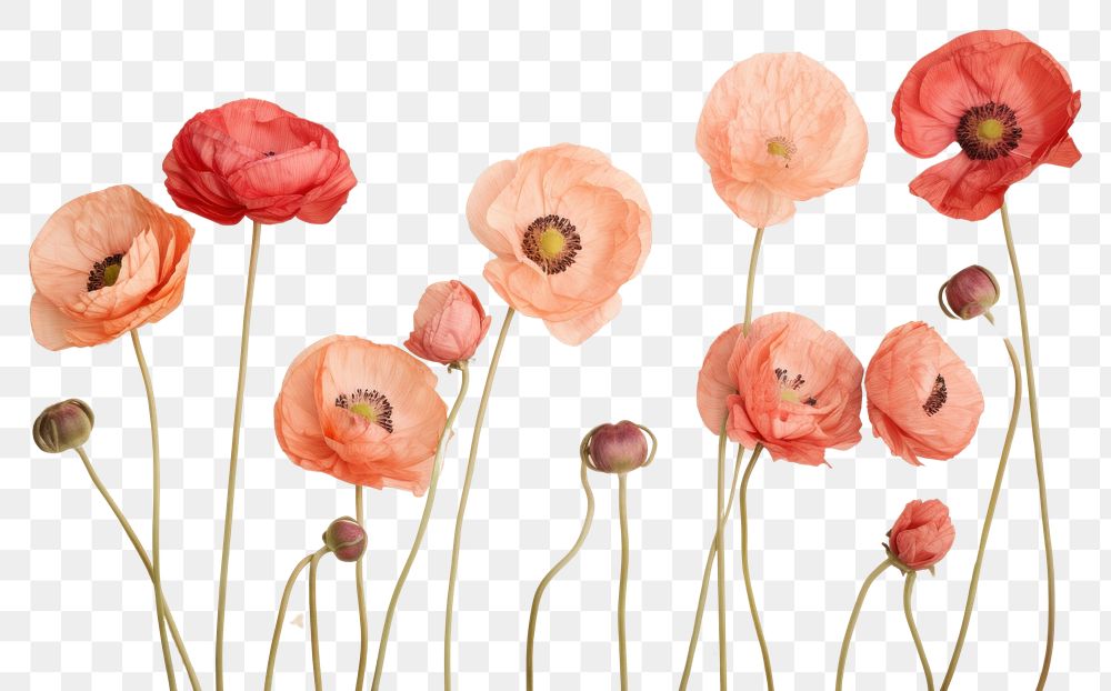 PNG Real pressed ranunculus flowers | Premium PNG - rawpixel