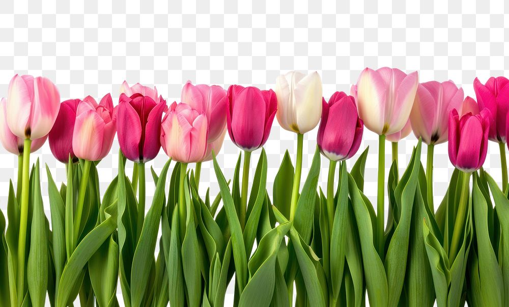 PNG Tulip flower border outdoors | Premium PNG - rawpixel