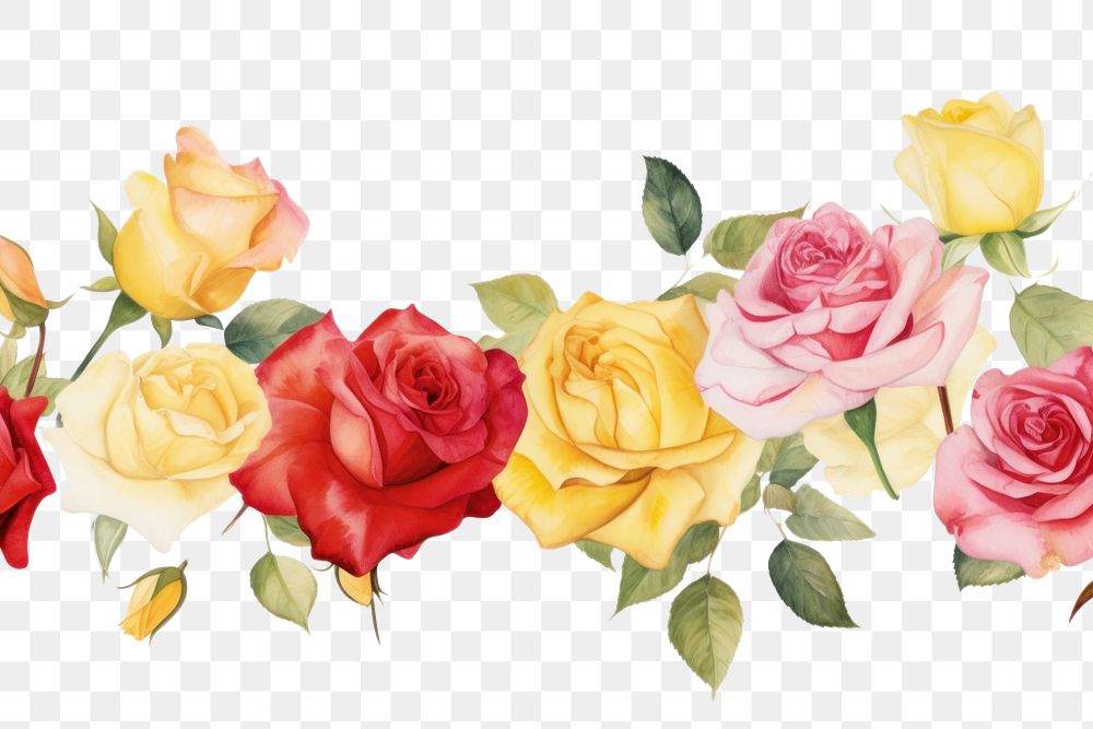 PNG Roses pattern flower nature. | Free PNG - rawpixel