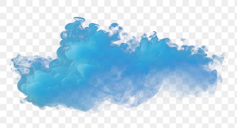 PNG Deep blue smoke cloud | Premium PNG - rawpixel