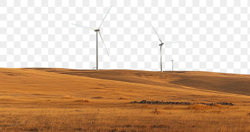PNG Empty scene wind farm | Free PNG - rawpixel