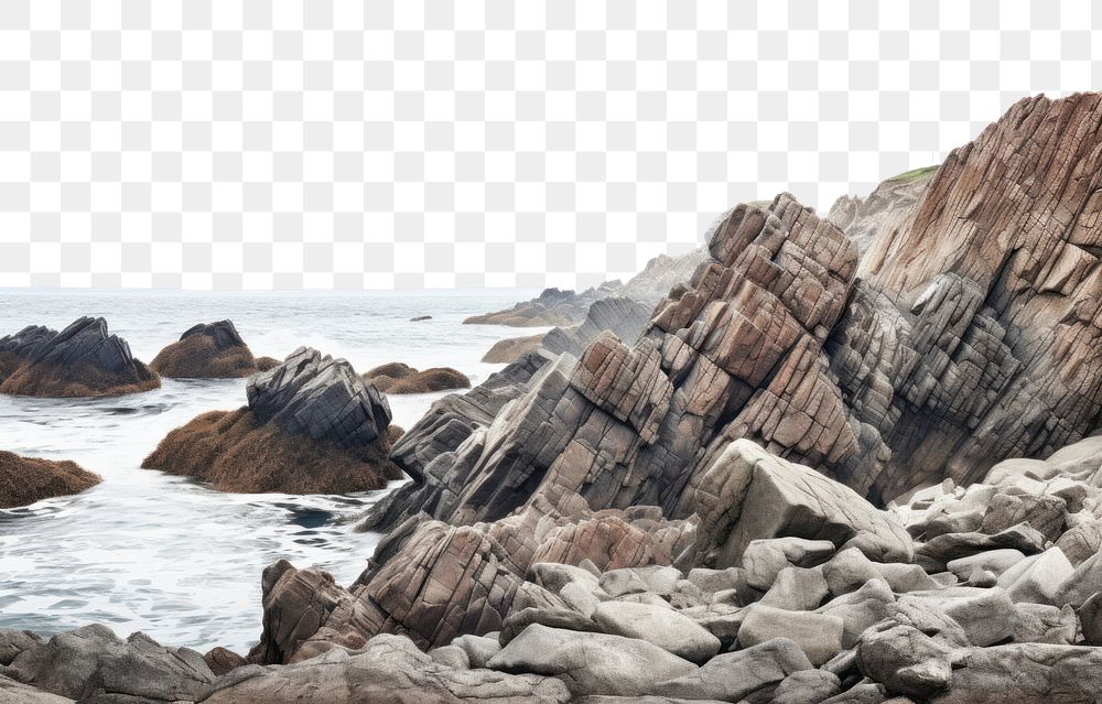 PNG Coastal rocks shore outdoors | Free PNG - rawpixel