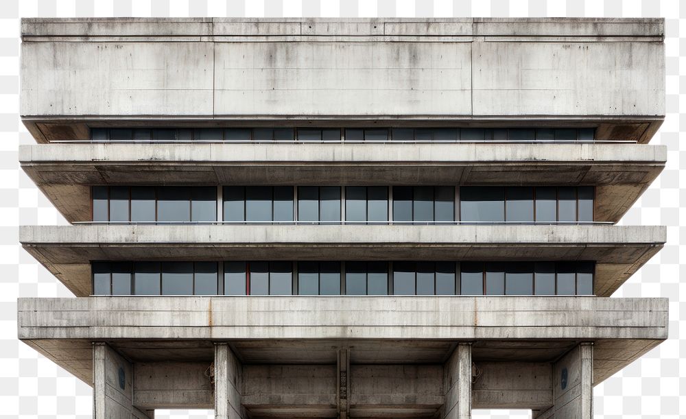 PNG Brutalist office skyscraper building | Free PNG - rawpixel