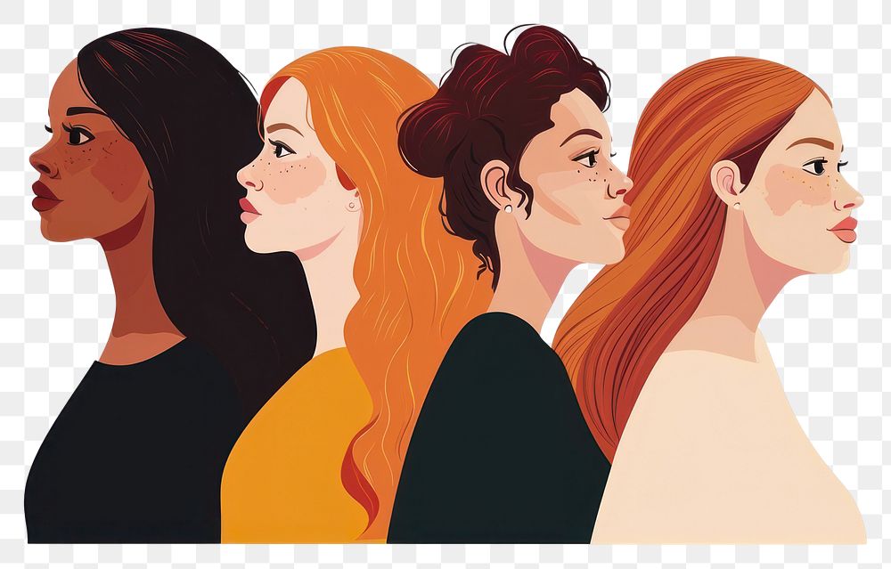 PNG Feminism portrait drawing sketch. | Free PNG - rawpixel