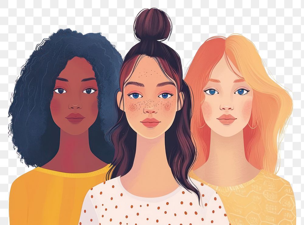 PNG Feminism portrait drawing sketch. | Free PNG - rawpixel