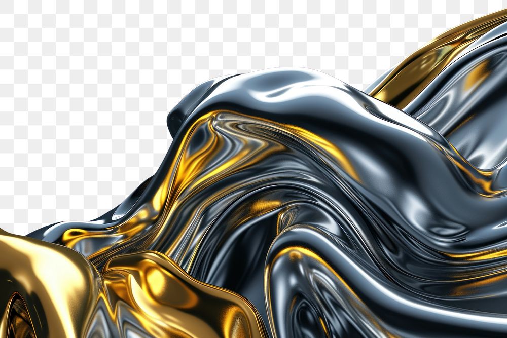PNG Silver and gold abstract | Premium PNG - rawpixel