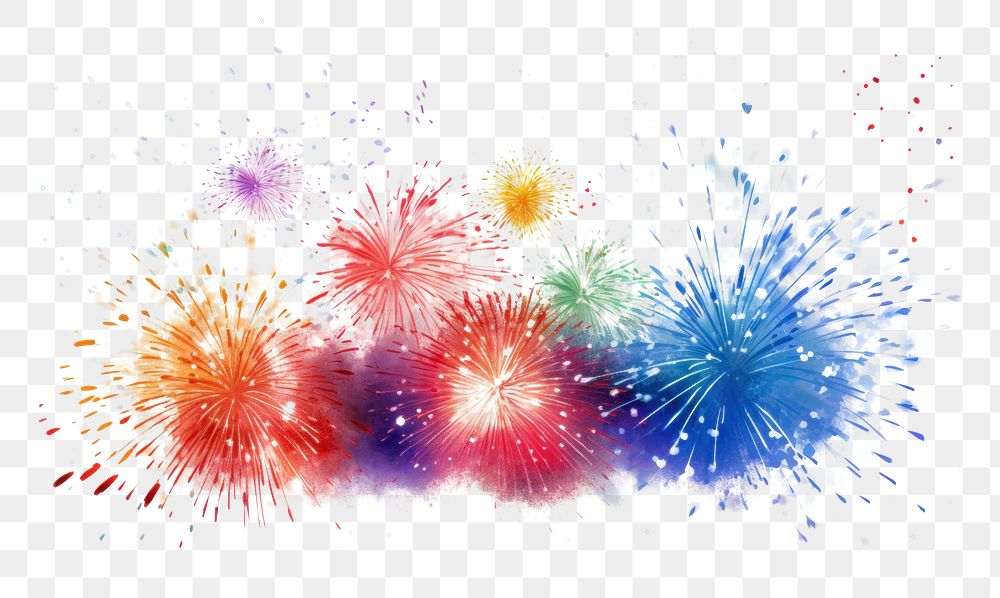 PNG Celebration fireworks white background | Free PNG - rawpixel