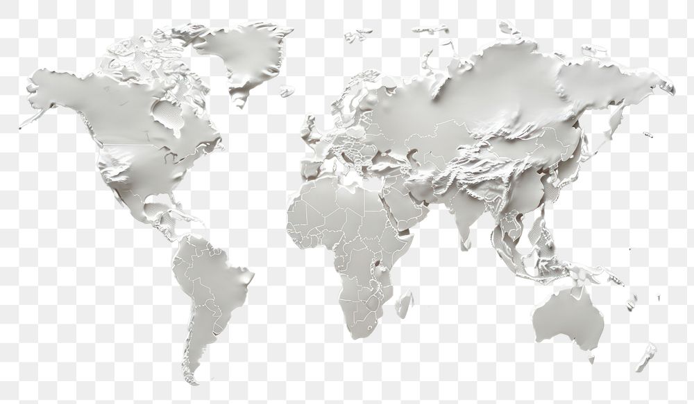PNG Bas-relief world map sculpture | Free PNG - rawpixel