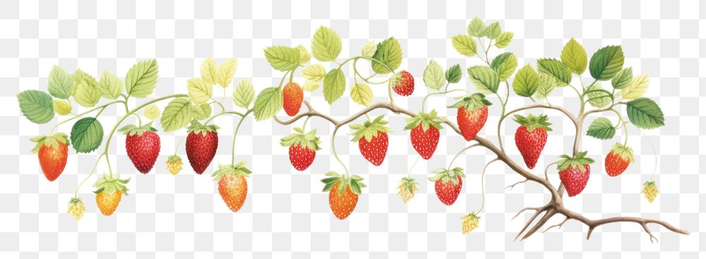 PNG Strawberry tree fruit plant | Free PNG - rawpixel