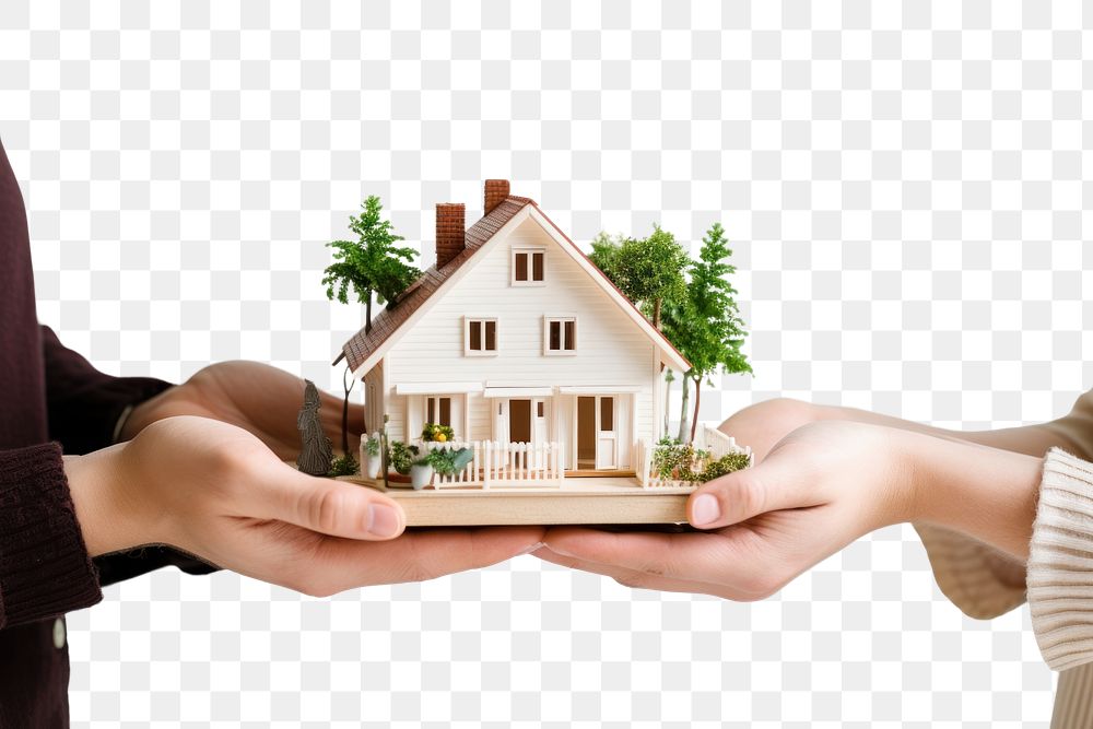 PNG Hand holding model house | Free PNG - rawpixel