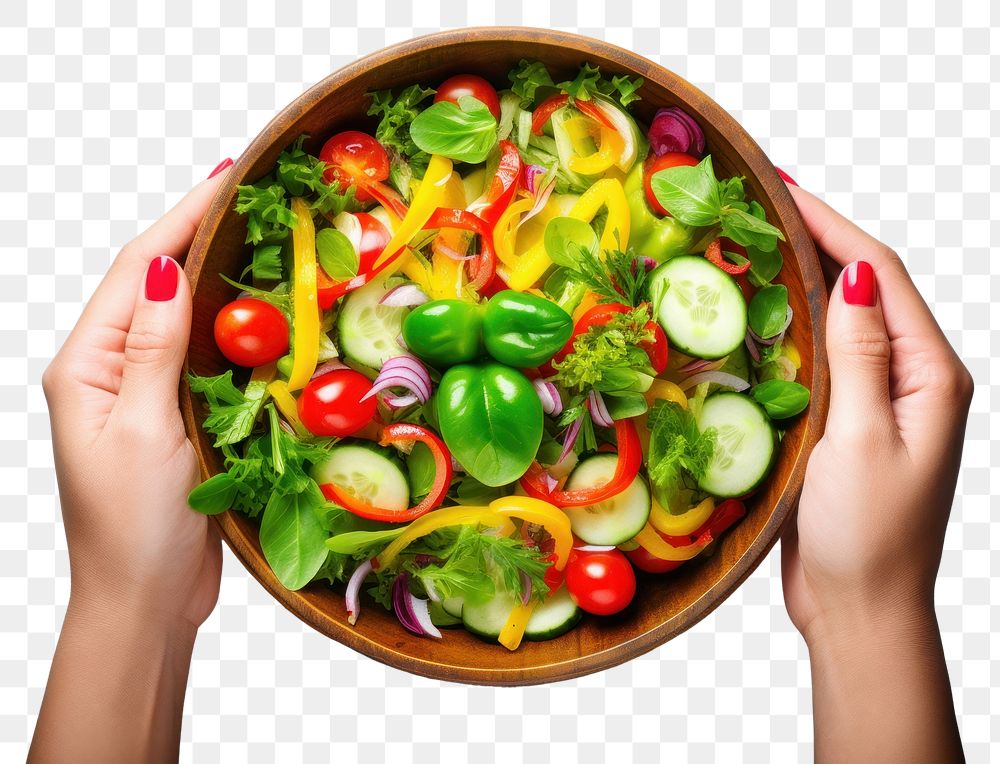 PNG Woman hand cooking salad | Free PNG - rawpixel