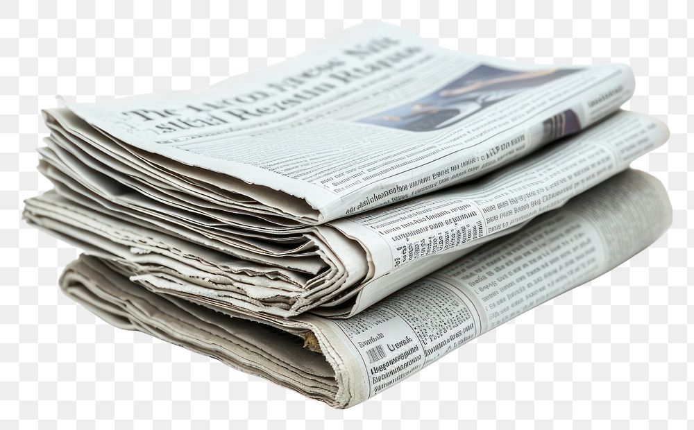 PNG Newspapers newspaper white background | Free PNG - rawpixel
