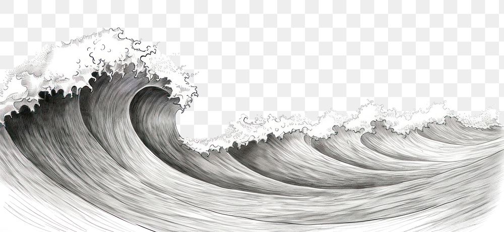 PNG Ocean drawing sketch nature. | Free PNG - rawpixel