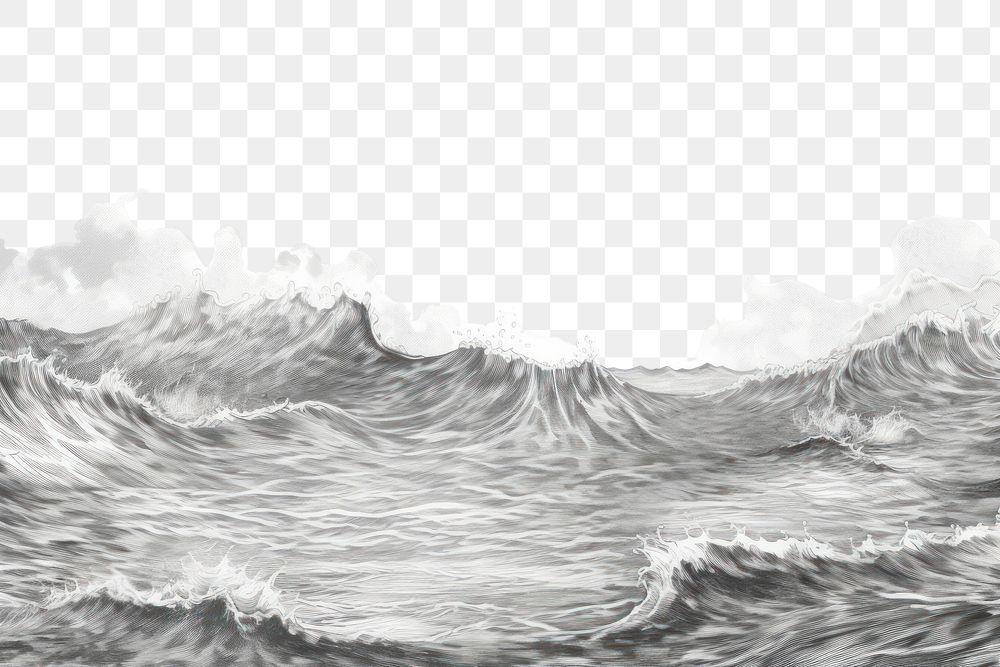 PNG Ocean drawing nature sketch. | Free PNG - rawpixel