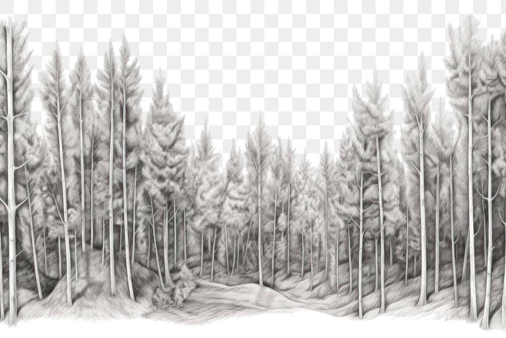 PNG Forrest drawing sketch plant. | Premium PNG - rawpixel