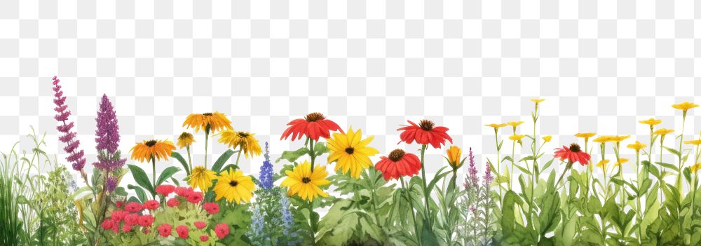 PNG Garden border outdoors flower | Premium PNG - rawpixel