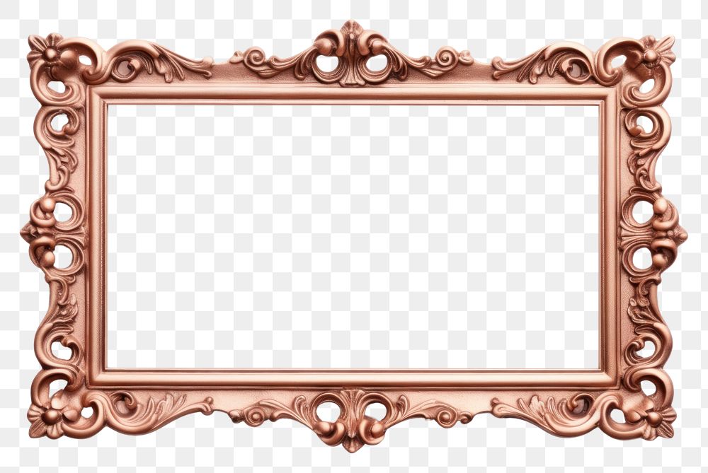 PNG Rosegold frame white background | Free PNG - rawpixel