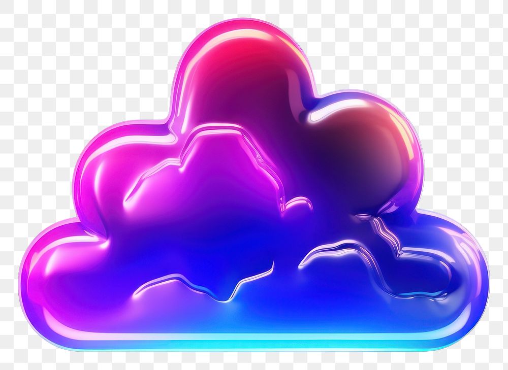 PNG 3D render neon cloud | Premium PNG - rawpixel
