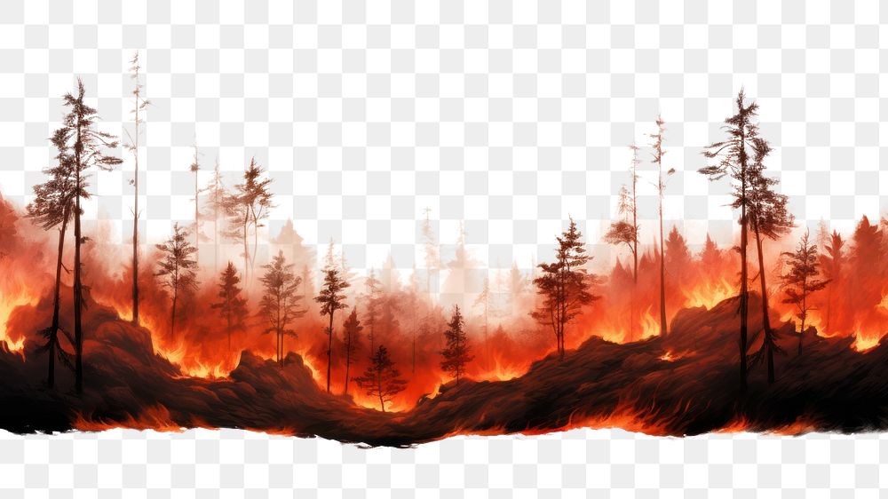 PNG Fire forest outdoors nature | Premium PNG - rawpixel