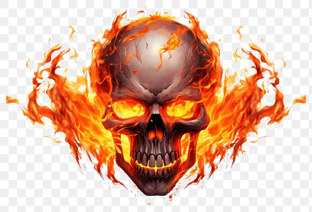 PNG Fire skull creativity explosion | Premium PNG - rawpixel