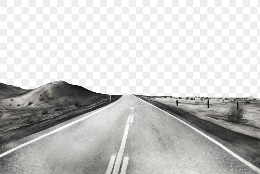 PNG Road highway drawing sketch. | Free PNG - rawpixel