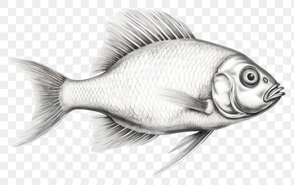 PNG Fish drawing sketch animal. | Free PNG - rawpixel