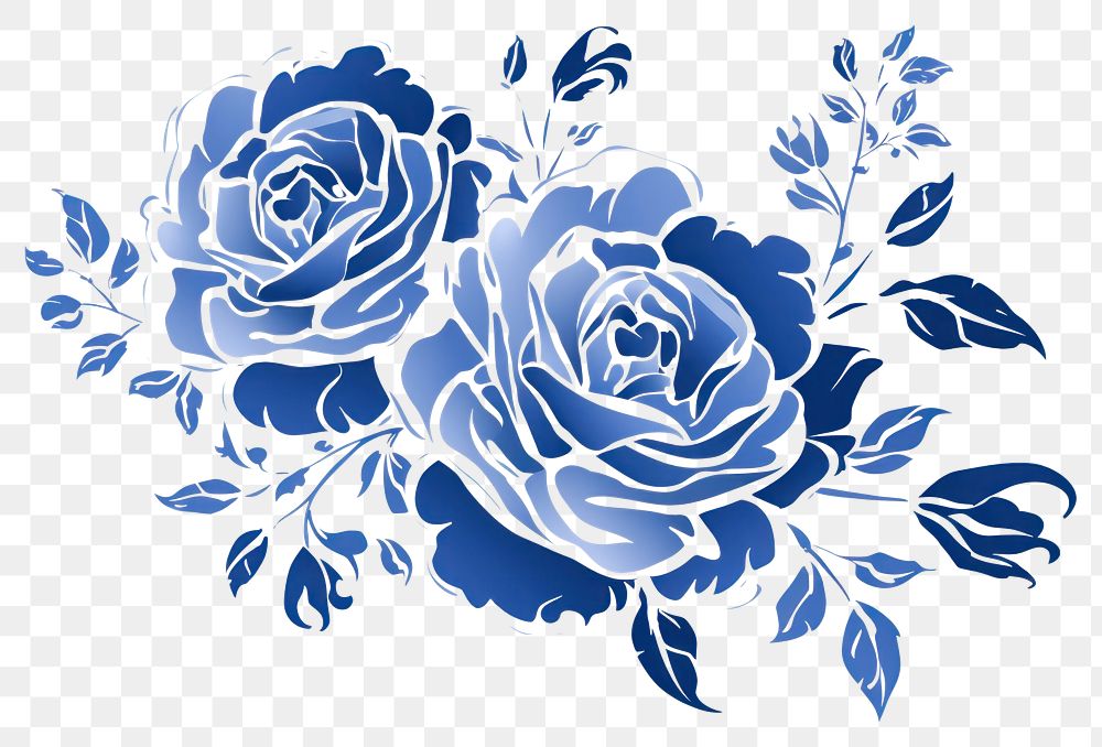 PNG Rose pattern flower plant. | Free PNG - rawpixel