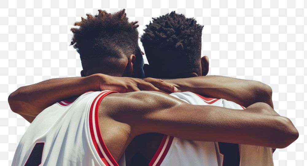 PNG Basketball team hugging togetherness | Free PNG - rawpixel