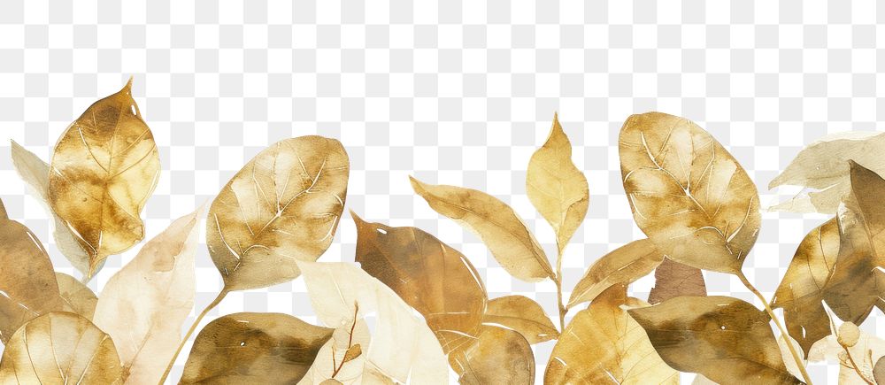 PNG Gold color leaves backgrounds | Premium PNG - rawpixel