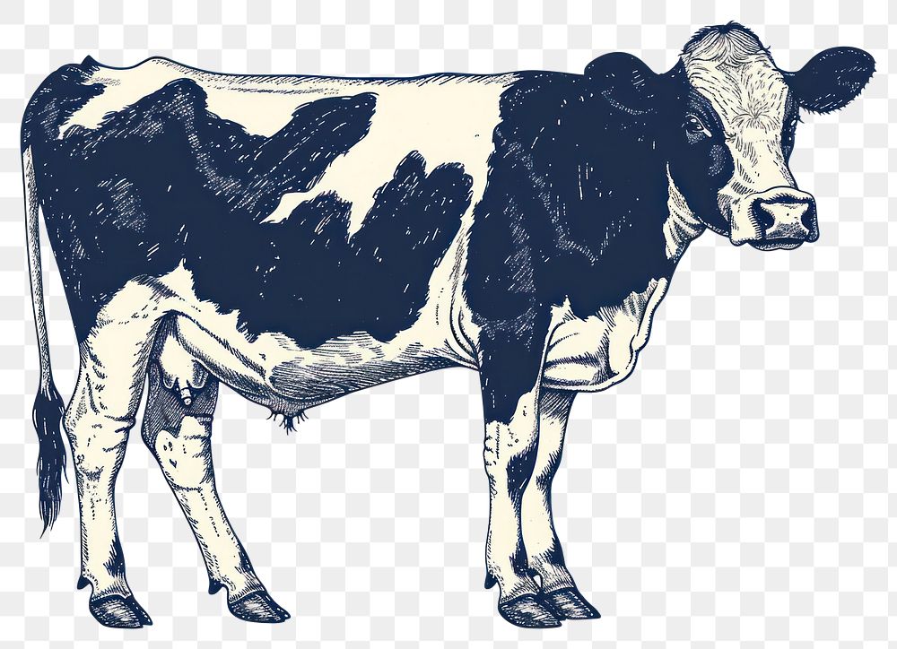 PNG Antique cow livestock drawing | Free PNG - rawpixel