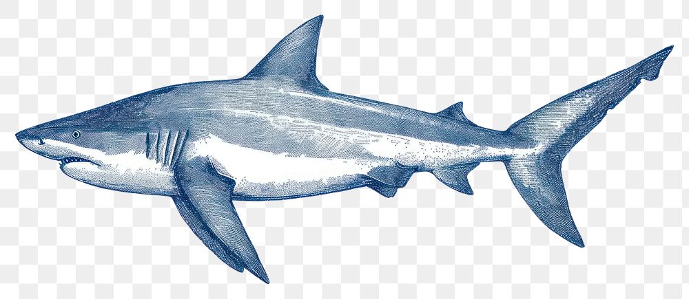 PNG Antique shark drawing animal | Free PNG - rawpixel