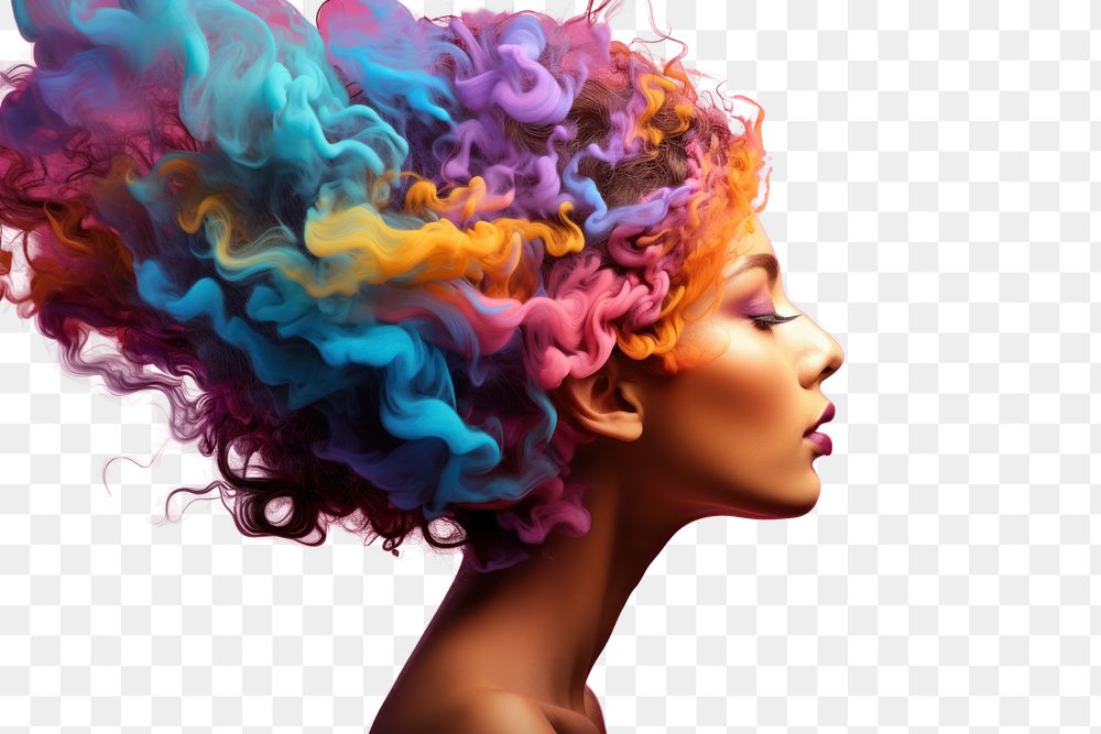 PNG Colorful splash head portrait | Premium PNG - rawpixel