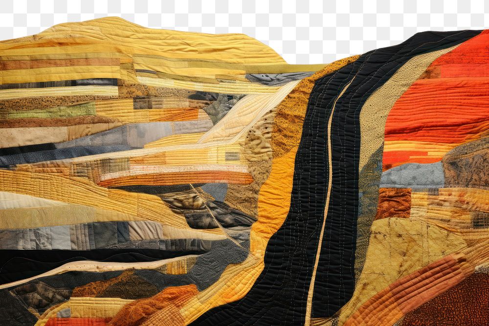 PNG Landmark quilt patchwork landscape. | Premium PNG - rawpixel