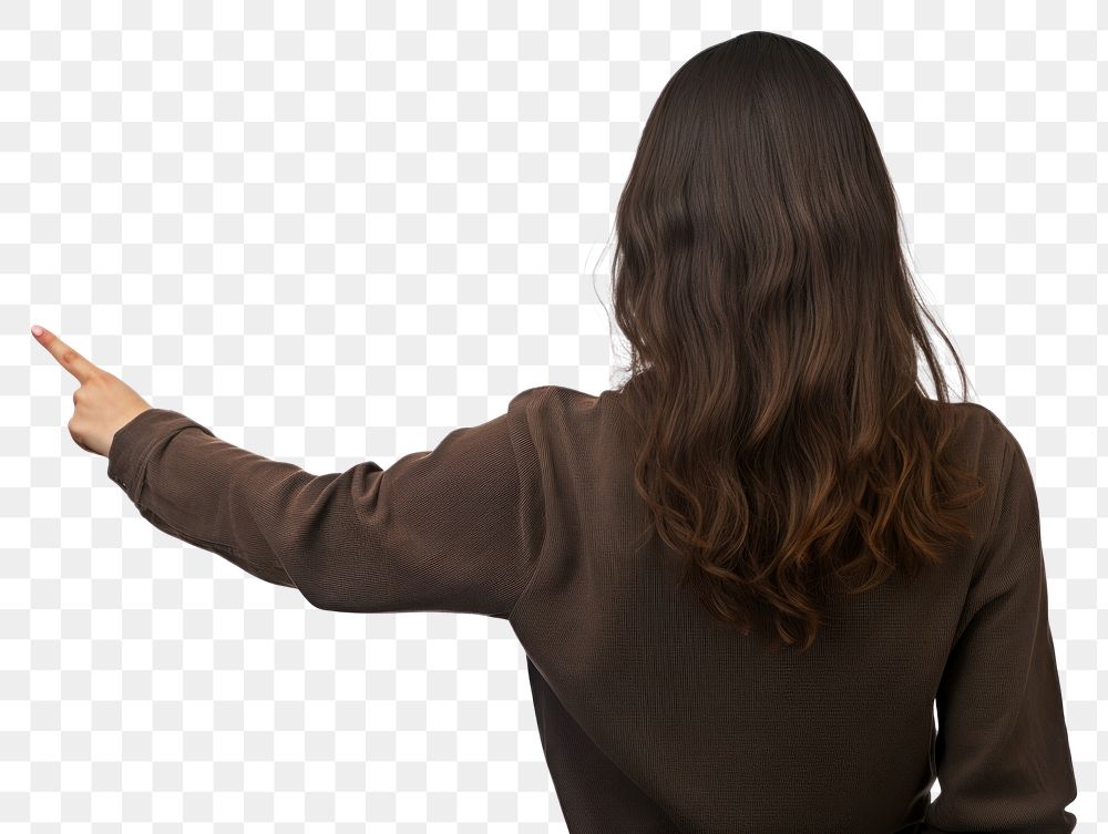 PNG Woman pointing back finger | Free PNG - rawpixel