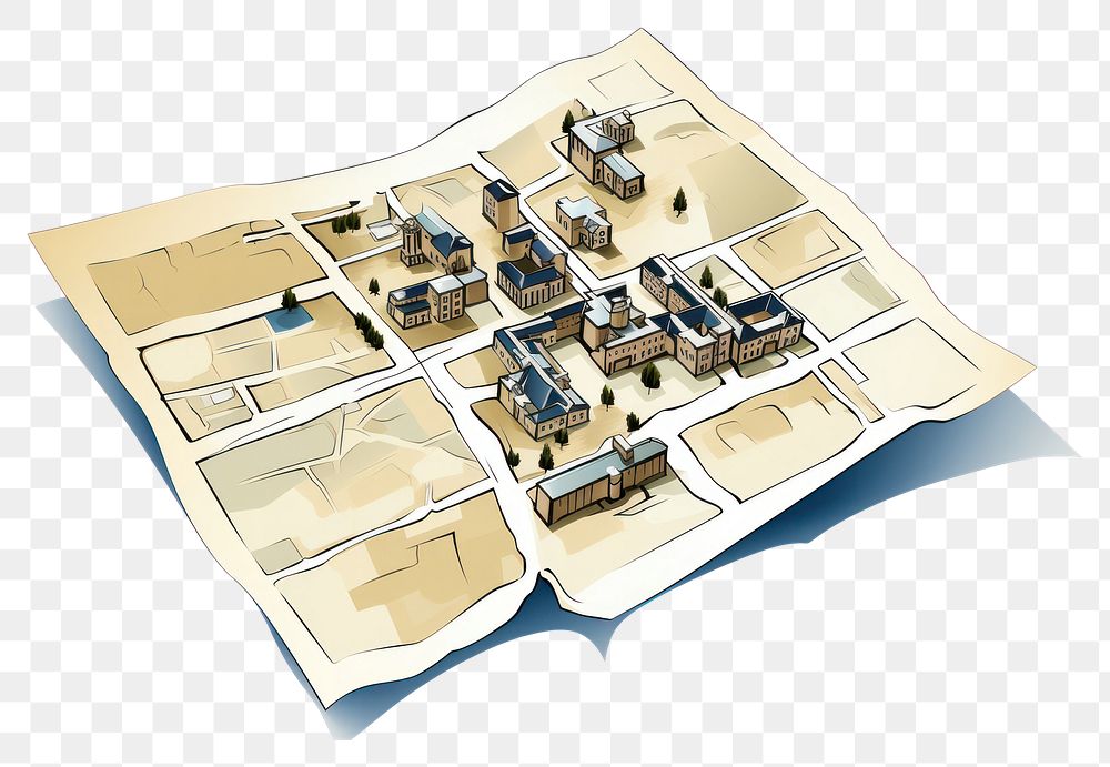 PNG map paper building architecture | Free PNG - rawpixel